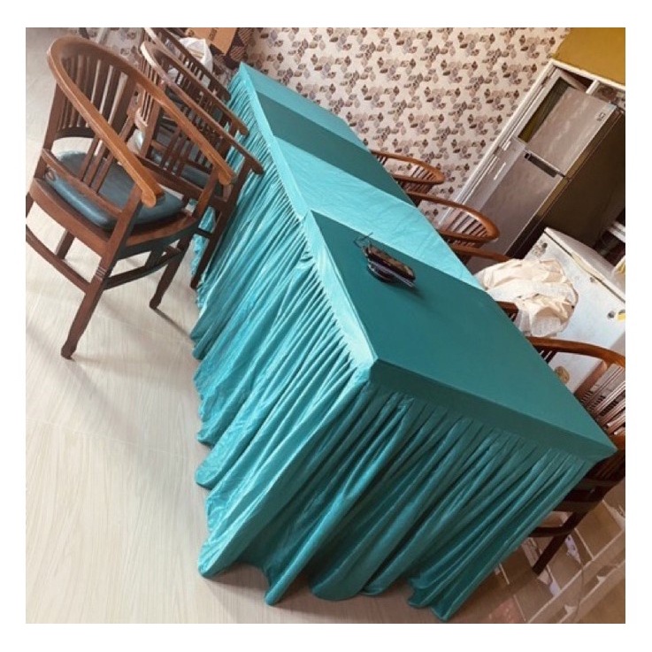 Jual Cover Meja Prasmanan Ukuran 120 x 60 x 75 cm (P x L x T) | Shopee ...