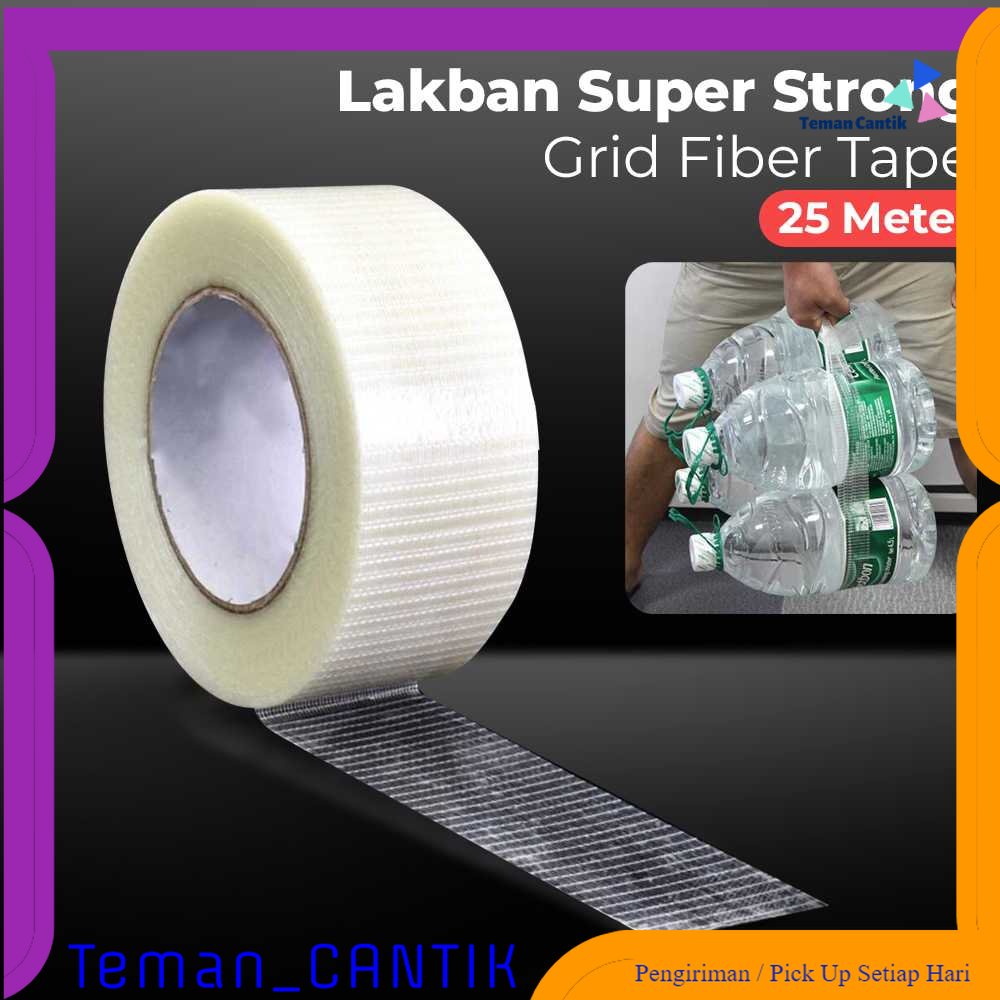 Jual TC - ATK TaffPACK Lakban Super Strong Fiber Tape Isolasi Bening ...
