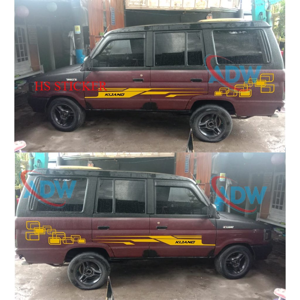 Jual STICKER CUTTING Mobil Kijang Super Sticker Mobil Kijang Super Lis ...