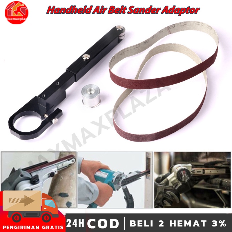 Jual Handheld Air Belt Sander Adaptor Gerinda Tangan Konverter Grinder ...