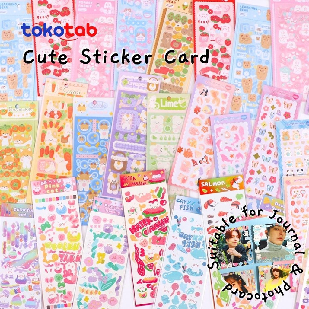 Jual Tokotab - Stiker Lembar Stiker DIY Lucu Dekorasi Koleksi Stiker ...