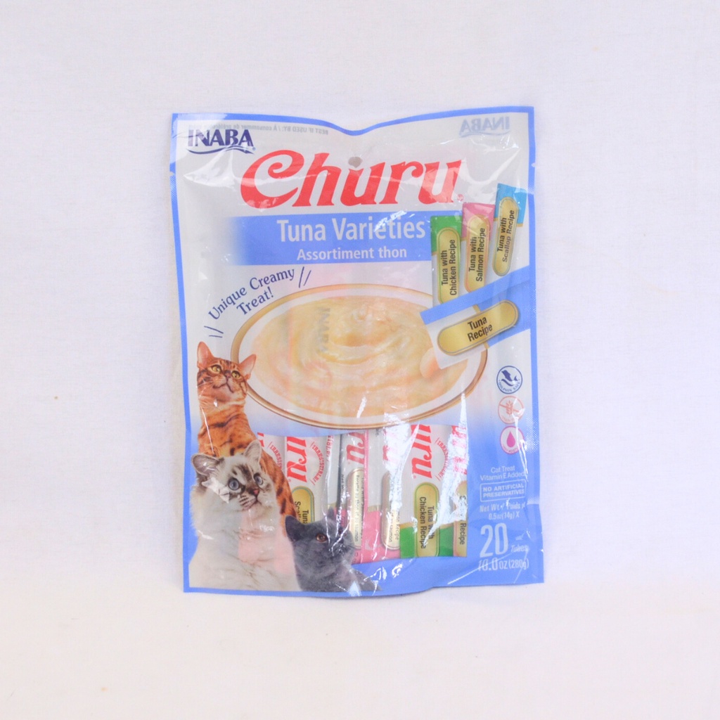 Jual INABA Snack Kucing USA621 Churu Tuna Variety Bag 20pcs | Shopee ...