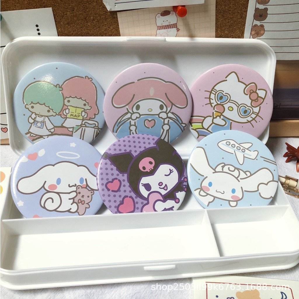 Jual Cermin Bulat Sanrio kaca bulat kecil sanrio cinnamoroll kuromi ...