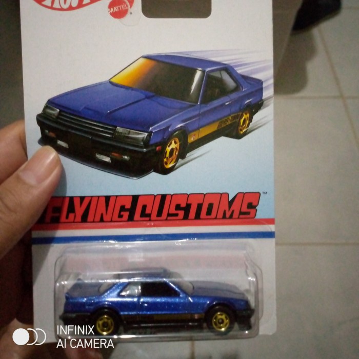 Jual hotwheels flying custom nissan skyline rs biru BO27 | Shopee Indonesia