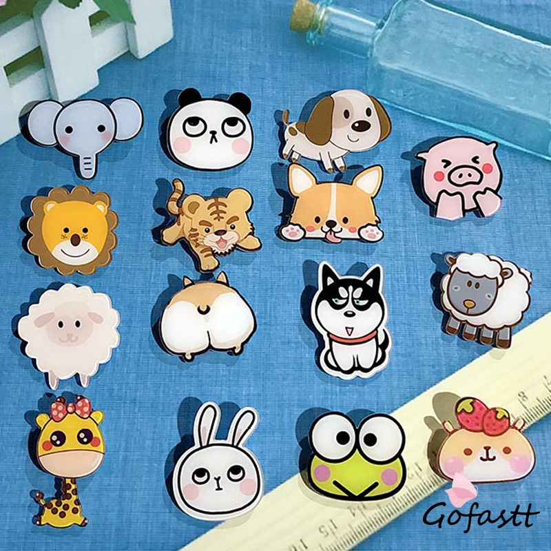 Jual Pin Akrilik Lucu Aksesoris Seri (Animal) untuk Tas Cute Pin Brooch ...