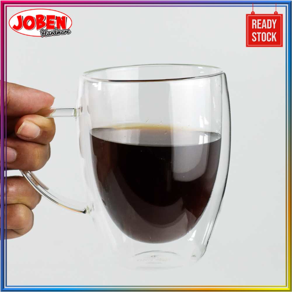 Jual COD Gelas Kaca Dua Lapis Anti Panas Untuk Minuman Es Kopi Teh Aesthetic Unik Estetik ...