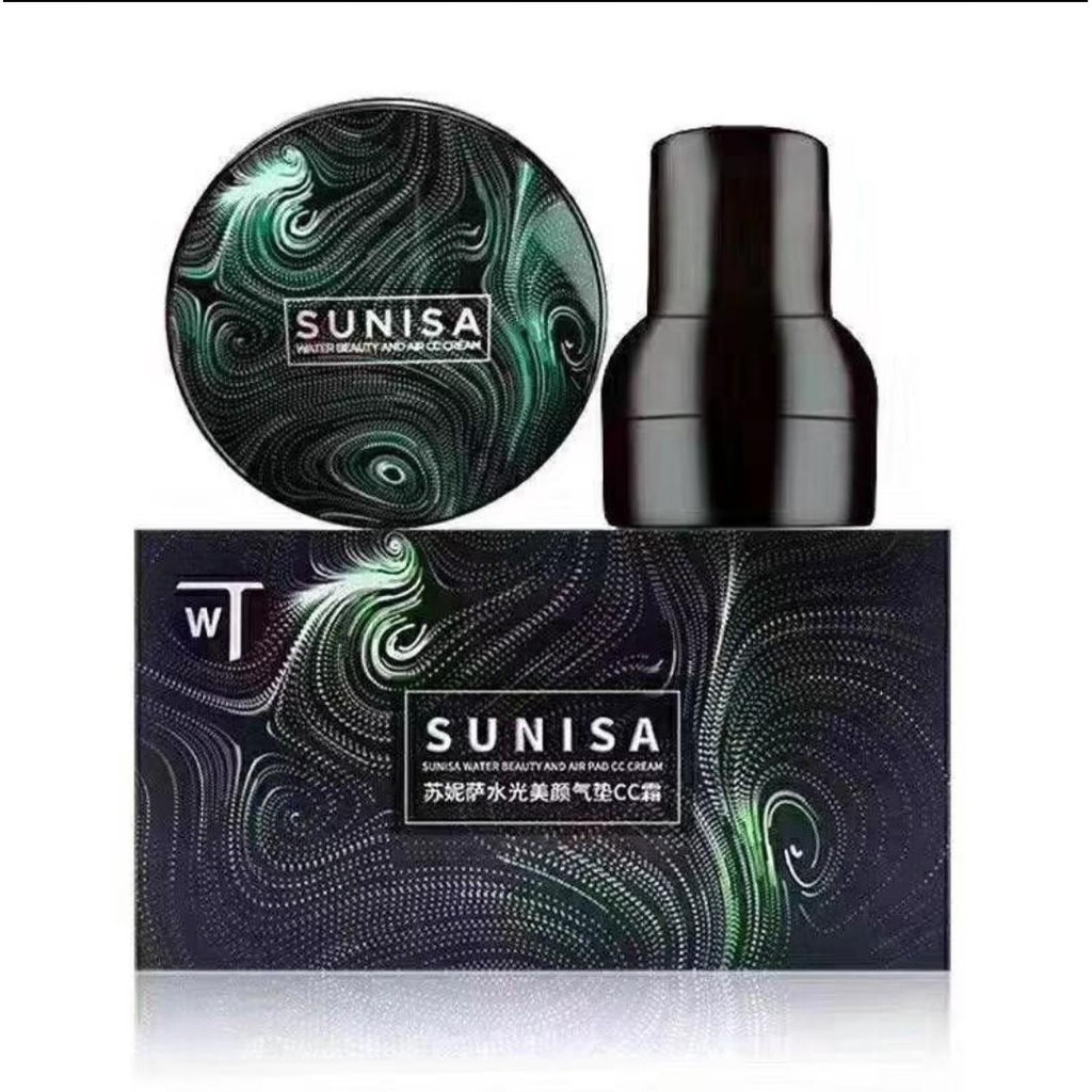 Jual SUNISA MUSHROOM HEAD AIR CUSHION CC/BB Cream ORIGINAL 100% + Kuas Kabuki | Shopee Indonesia