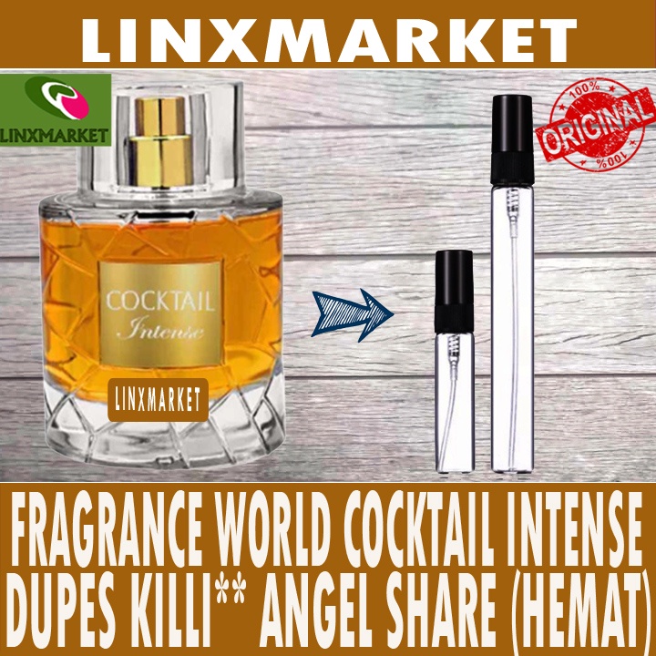 Jual FRAGRANCE WORLD COCKTAIL INTENSE UNISEX DUPE KIL* ANGELS SHARE ...