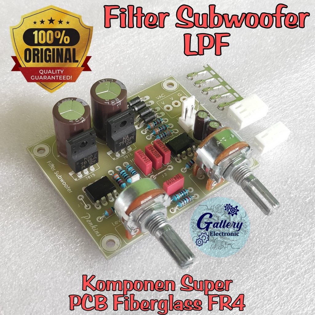 Jual Filter Subwoofer LPF plus Frequensi Level Komponen Original ...