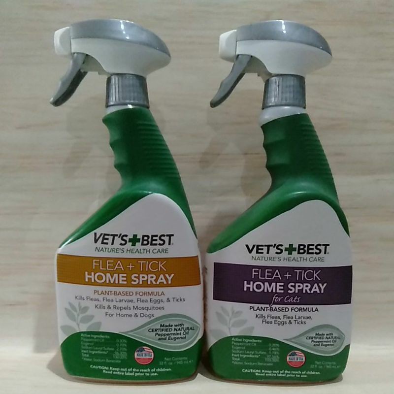 Jual Vet's Best Flea Tick Home Spray Cat Dog Vets Obat Kutu Kucing ...