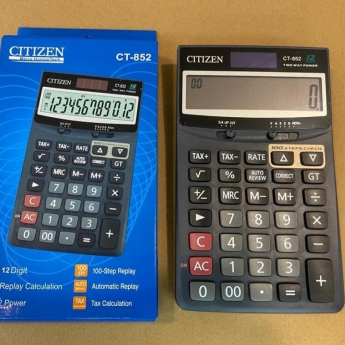 Jual KALKULATOR CHECK & CORRECT / Calculator Desktop CITIZEN CT-852 ...