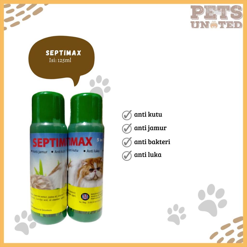 Jual Sampo Kucing Septimax Shampoo Herbal 5 In 1 Anti Kutu Anti Lepek ...