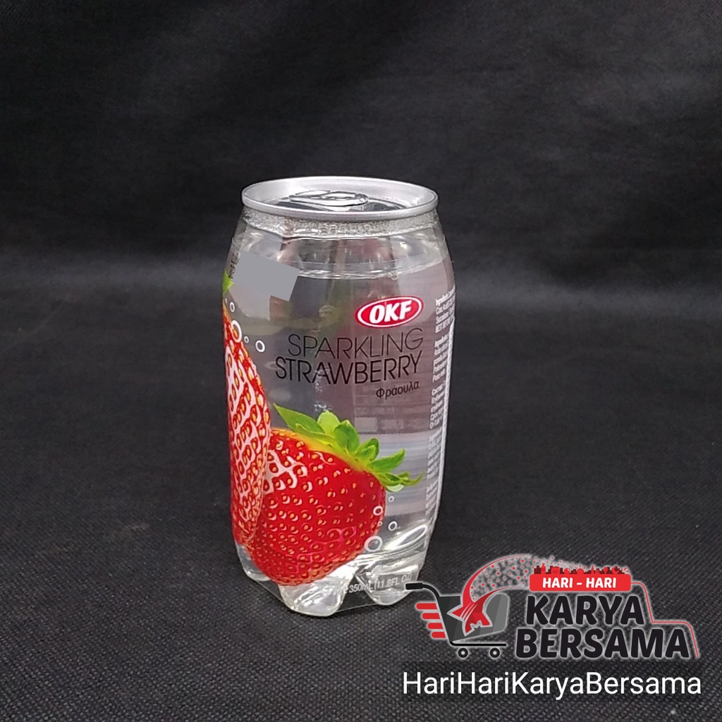 Jual MINUMAN RINGAN OKF SPARKLING STRAWBERRY FRESA 350ML | Shopee Indonesia