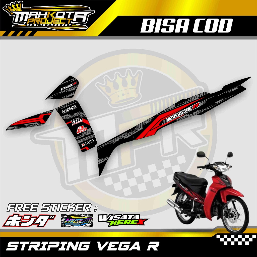 Jual STRIPING VARIASI VEGA R NEW / STICKER LIST VARIASI MOTOR YAMAHA ...