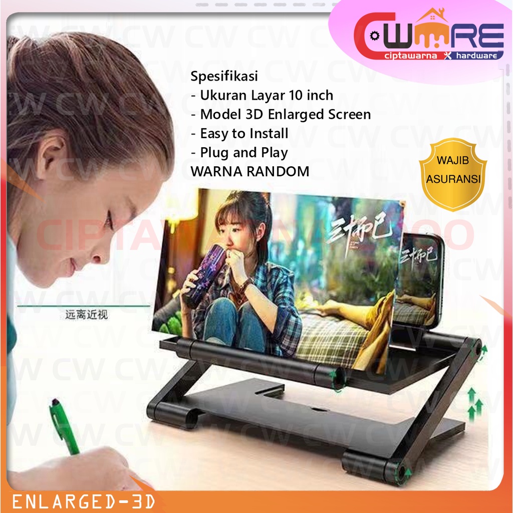 Jual Kaca Pembesar Layar Hp 3d Enlarged Screen Layar Pembesar Hp LCD SD ...