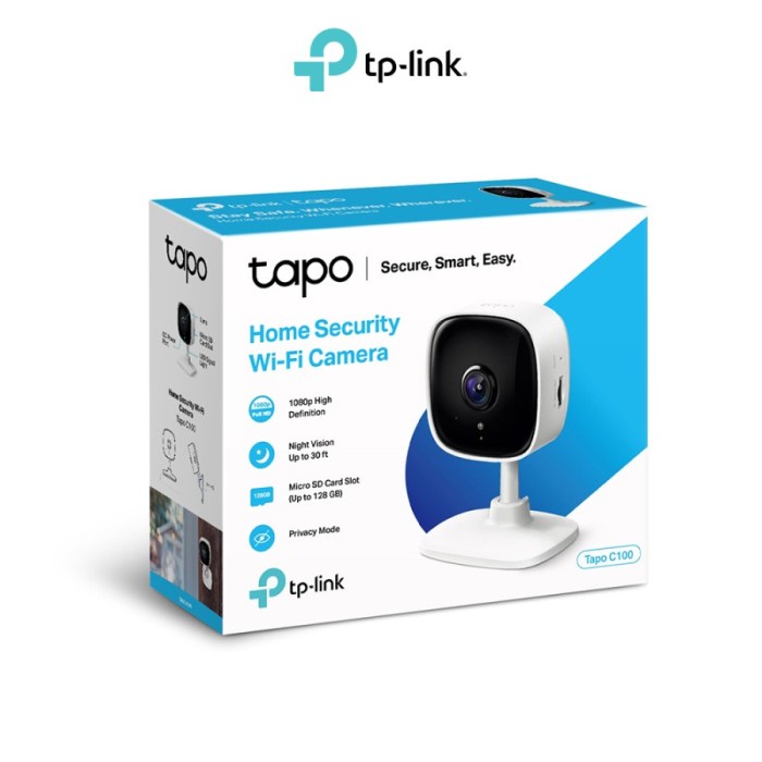 Jual TP-LINK Tapo C100 Home Security Wi-Fi Camera IP Cam | Shopee Indonesia