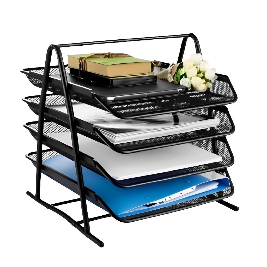 Jual Apazada - Rak Kertas Besi 4 Susun / Document Paper Tray / Rak ...