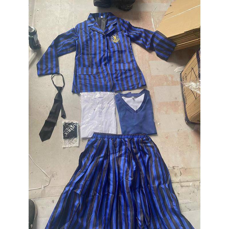 Jual 【Wetrose】 Ready Stock Enid Sinclair Blue School Uniform Cosplay ...