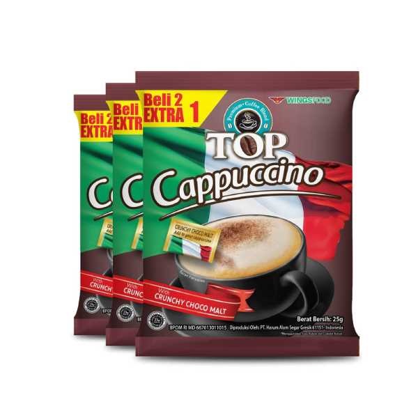 Jual Kopi Top Cappucino dengan Choco Malt - 1 dus isi 12 renceng ...