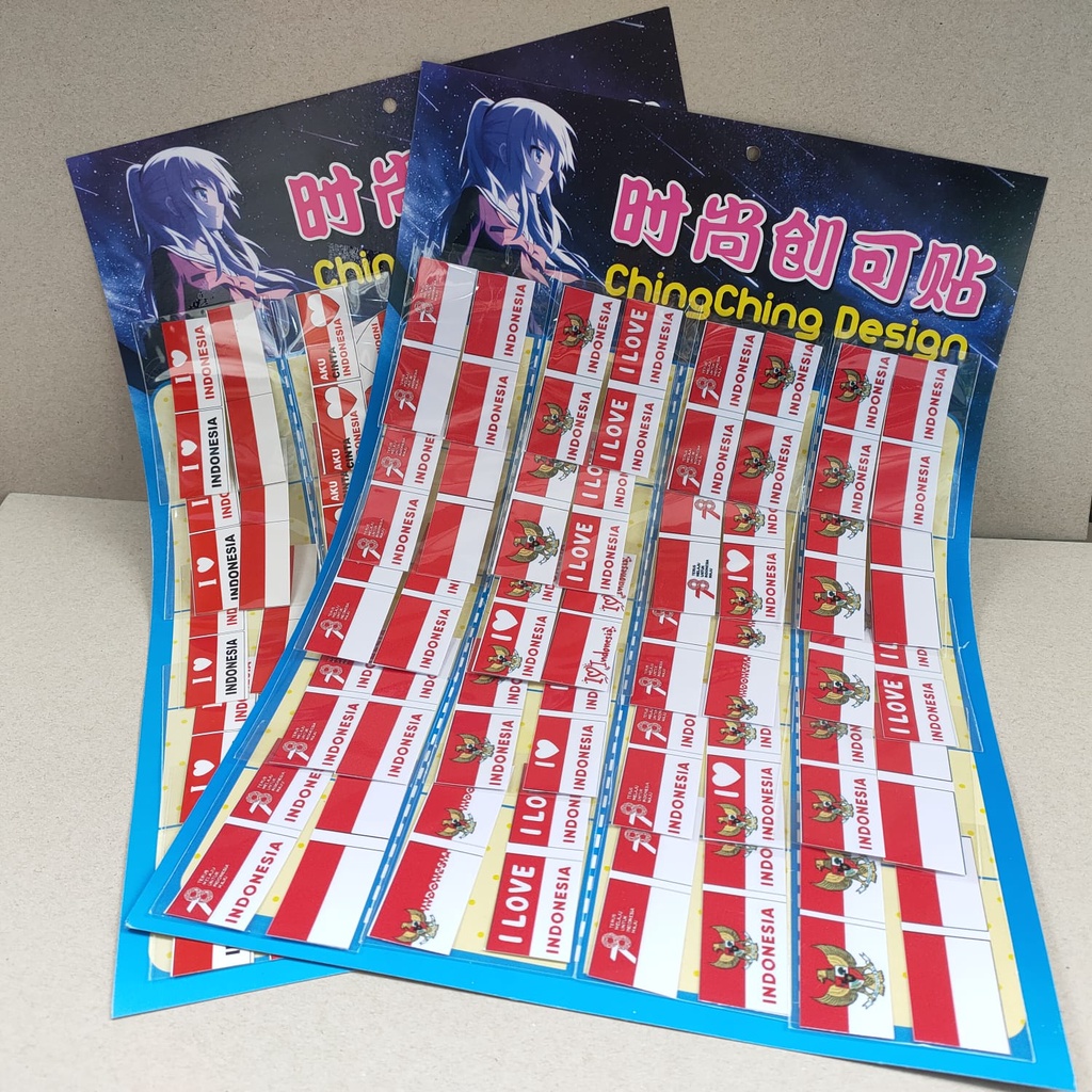 Jual Stiker Pipi HUT Kemerdekaan RI - Stiker Pipi Fancy - Stiker Pipi ...