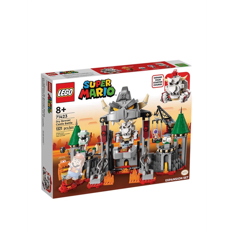 Jual LEGO® Dry Bowser Castle Battle Expansion Set - 71423 | Shopee ...