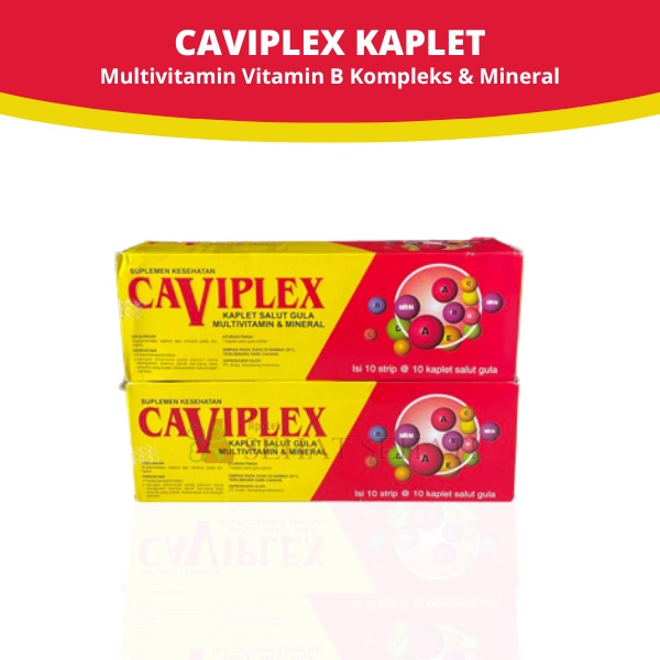 Jual Caviplex Kaplet Multivitamin B Kompleks Dan Mineral - 100 Kaplet ...