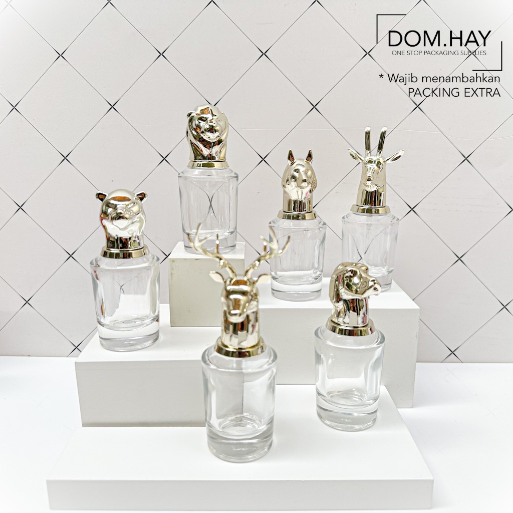 Jual 30ml Botol Parfum Animal Head Shape CRIMP Crimp PRESS Tidak Bisa ...