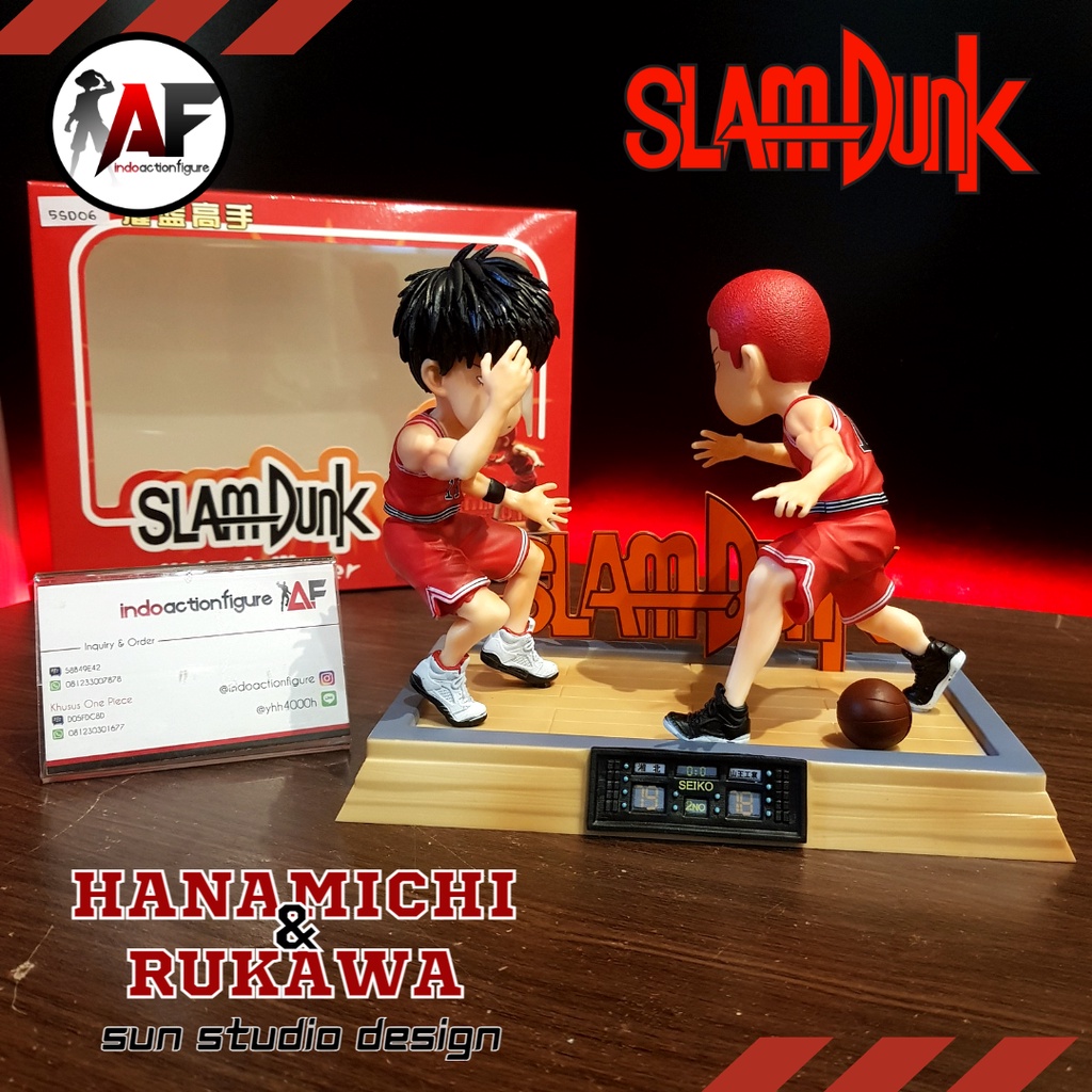Jual Statue Slam Dunk Hanamichi Sakuragi ft. Kaede Rukawa Sun studio recast | Shopee Indonesia