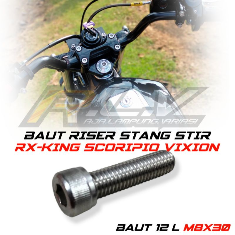 Jual Baut L 12 pnp baut kleman riser stang rx king - Baut capitan ...