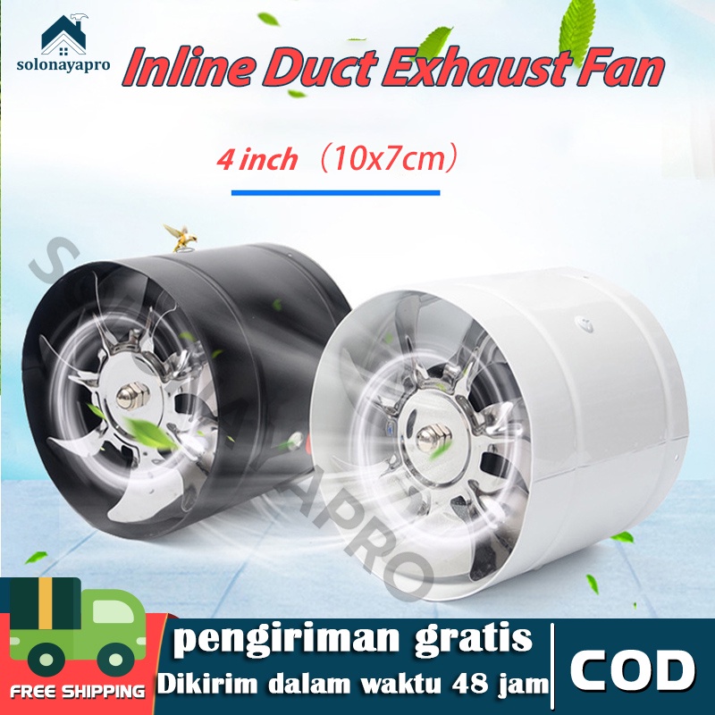 Jual High-Speed Exhaust Fan Inline Duct Kitchen Extractor Metal Toilet ...