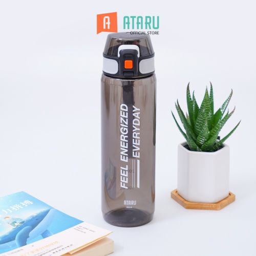 Jual Ataru 800 ml Botol Minum Tritan Sport - Hitam Water Drinking Bottle Botol Air Bpa Free ...