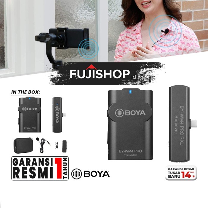 Jual Boya BY WM4 Pro K5 Wireless Microphone Garansi Resmi | Shopee Indonesia