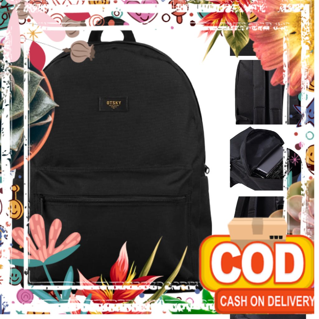 Jual Otsky Bagpack Polos Simple Series Ft Legend/Tebal Tebel Anti air ...