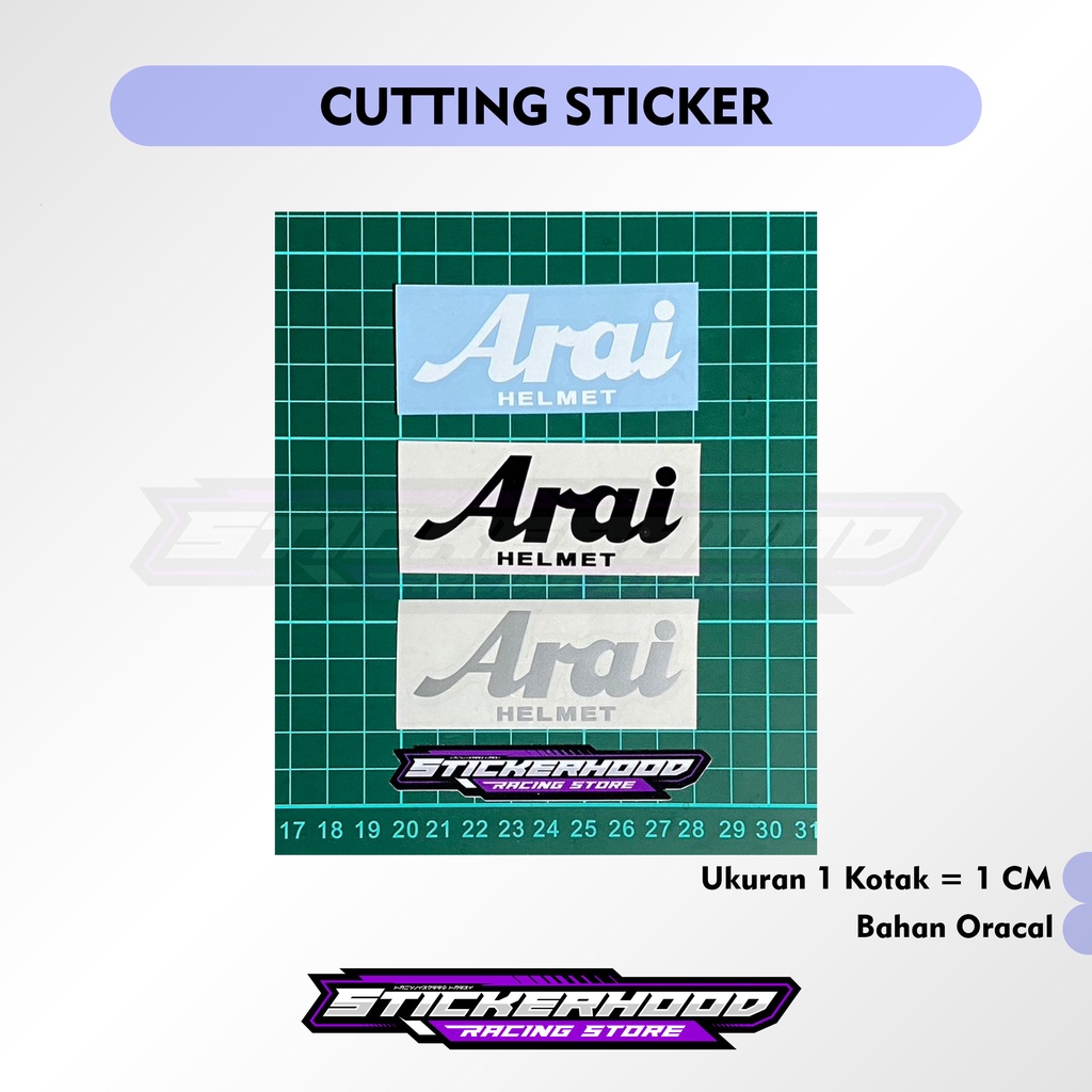 Jual STICKER STIKER HELM LOGO ARAI POLOS | Shopee Indonesia