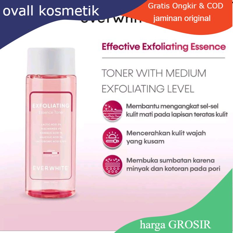 Jual Ever White Exfoliating Essence Toner/Shootinh Essence Toner 100ml ...