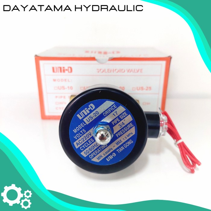 Jual Solenoid Valve UNI-D Steam 3/4" US 20 AC 220v / DC 24v | Shopee ...