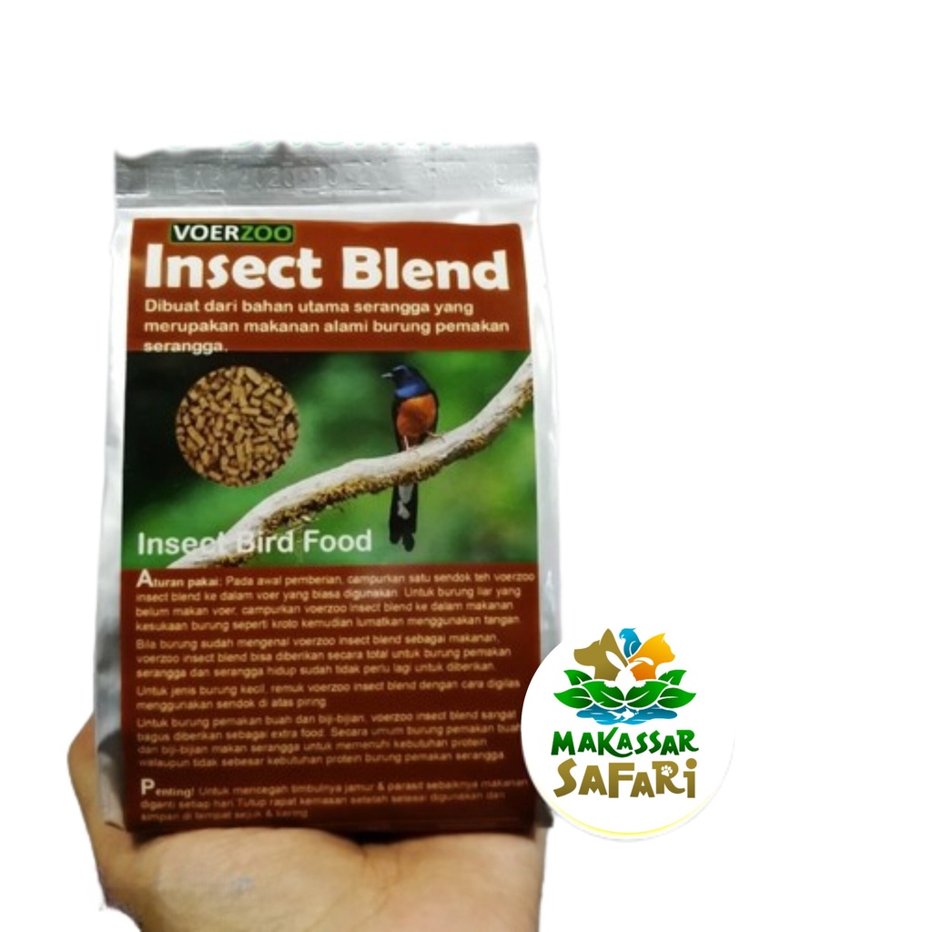 Jual Pakan Makanan Burung Murai Anis Voer Pur Insect Blend Voerzoo 225 ...