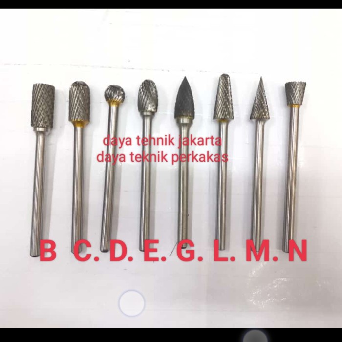 Jual mata tuner long 6 x 12mm / rotary file panjang kepala 12mm double ...
