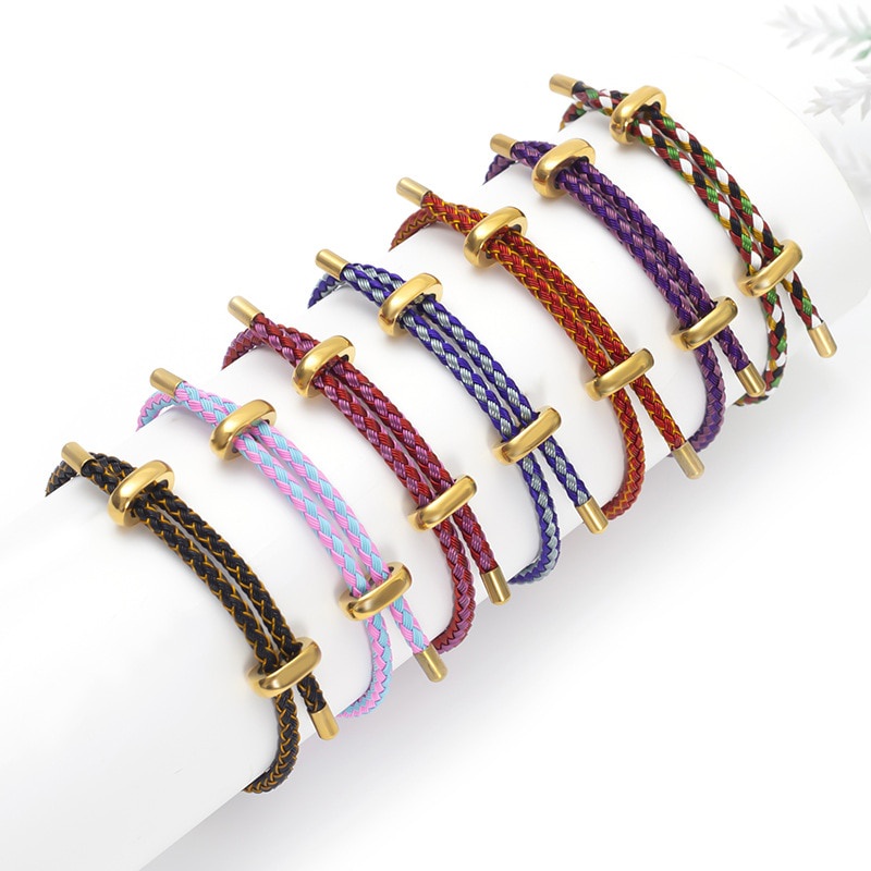 Jual Gelang Baja Tali Kawat Serut Tahan Karat Mode Perhiasan Emas 18K ...