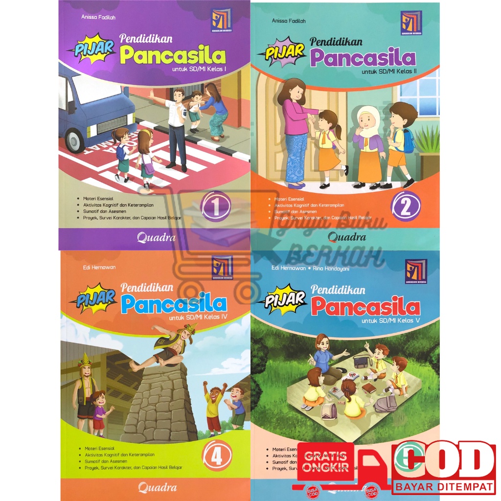 Jual Buku Pijar Pancasila Kelas 1 2 3 4 5 6 SD/MI Kurikulum Merdeka Penerbit Quadra | Shopee ...
