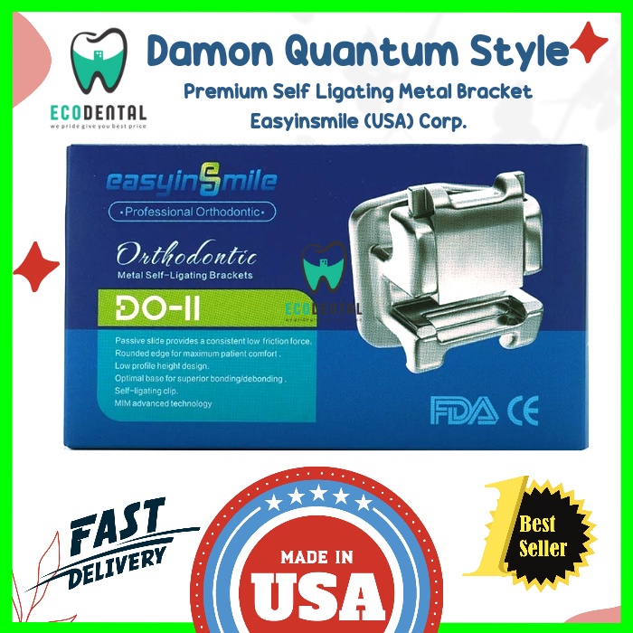 Jual Dental Behel Damon Q Style Self Ligating Metal Orthodontic USA ...