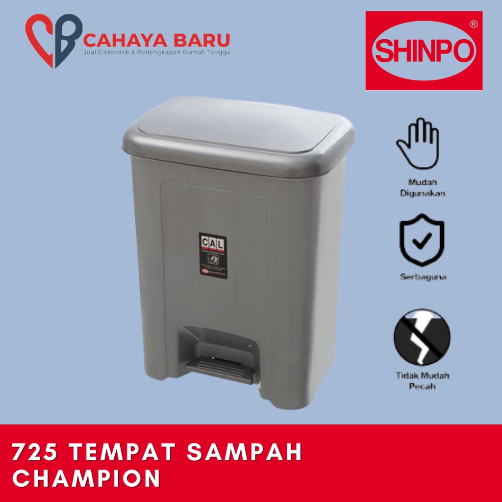 Jual SHINPO 725 TEMPAT SAMPAH CHAMPION (KHUSUS GRAB/GOJEK) | Shopee ...