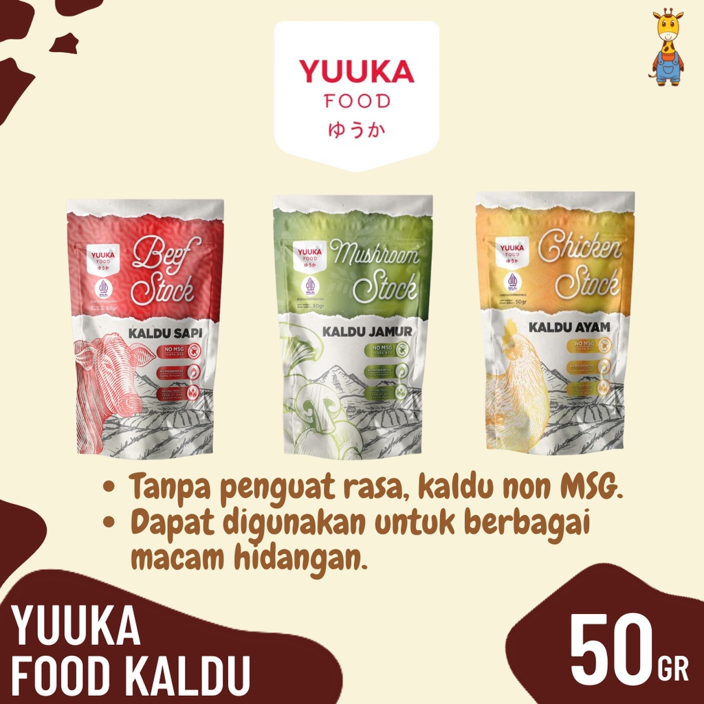 Jual Yuuka Food Kaldu Mpasi Non MSG 50gr | Shopee Indonesia