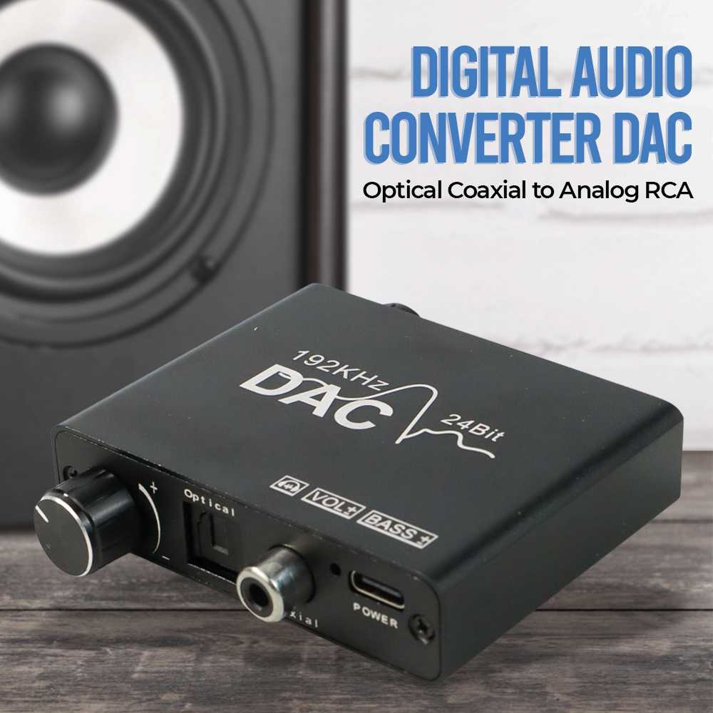 Jual [H5] AUKUK Digital Audio Converter DAC Optical Coaxial to Analog ...