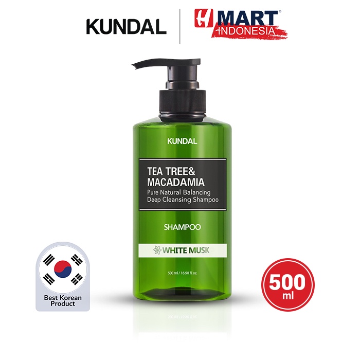 Jual KUNDAL Tea Tree Deep Cleansing Shampoo White Musk Made in Korea ...