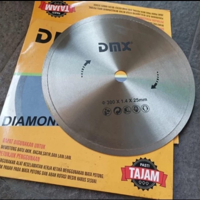 Jual pisau potong batu alam 12" tipis dmx / diamond cutting wheel akik ...
