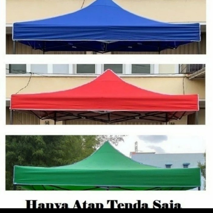 Jual Atap tenda lipat matic UK 3x3 bahan 420D - Merah | Shopee Indonesia