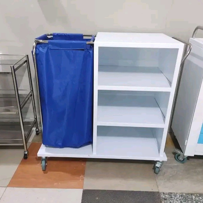 Jual Trolley Linen Besi PC | Troli Laundry Linen Besi | Shopee Indonesia