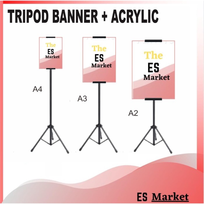 Jual tiang si 2 sisi / tr banner / standing banner - Rangka Saja ...