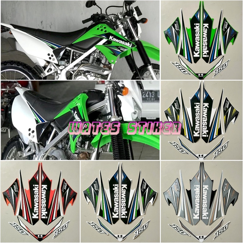 Jual Striping Decal Polet Sticker motor kawasaki klx 150 S lama 2014 ...